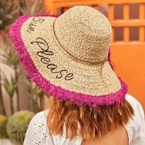 MODA ME COUTURE | Accessories | Letter Embroidered Hat | Poshmark